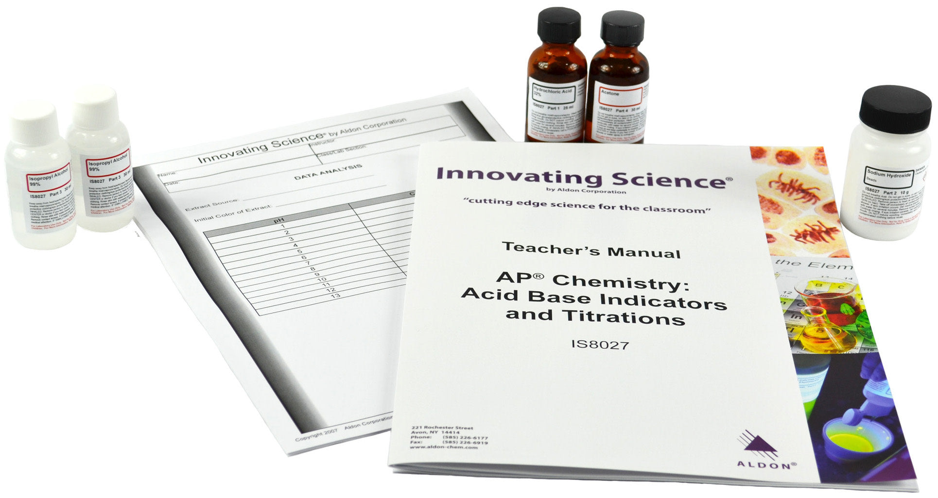 Acid-Base Indicators AP Chemistry Kit with Natural Pigments – The Lab ...